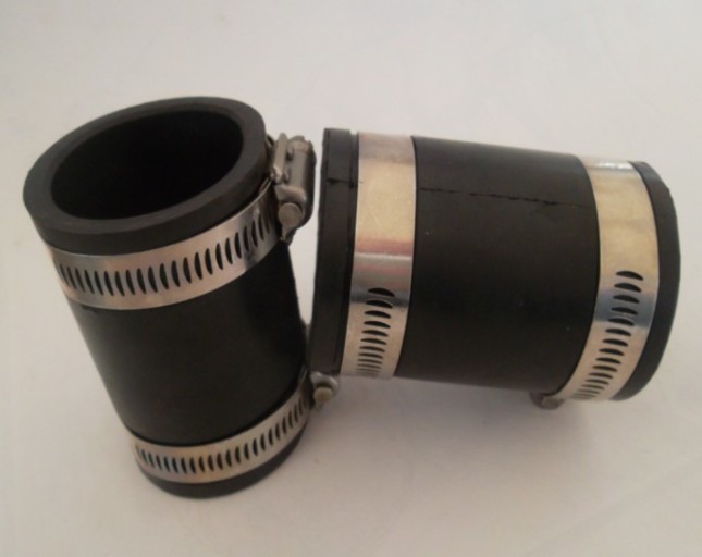 flexible rubber coupling joint for various material pipes