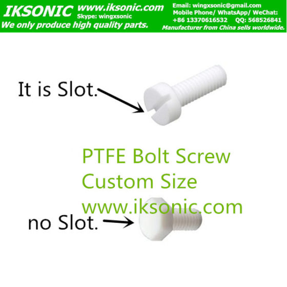 PTFE Teflon Screw Bolt - IKSonic Leading Manufacturer Supplier Rubber ...