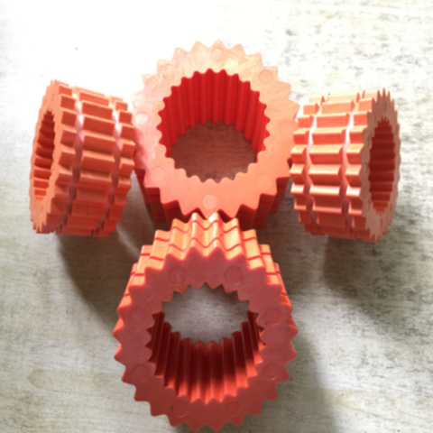 High quality orange Sure-Flex Coupling Elastomer Sleeve